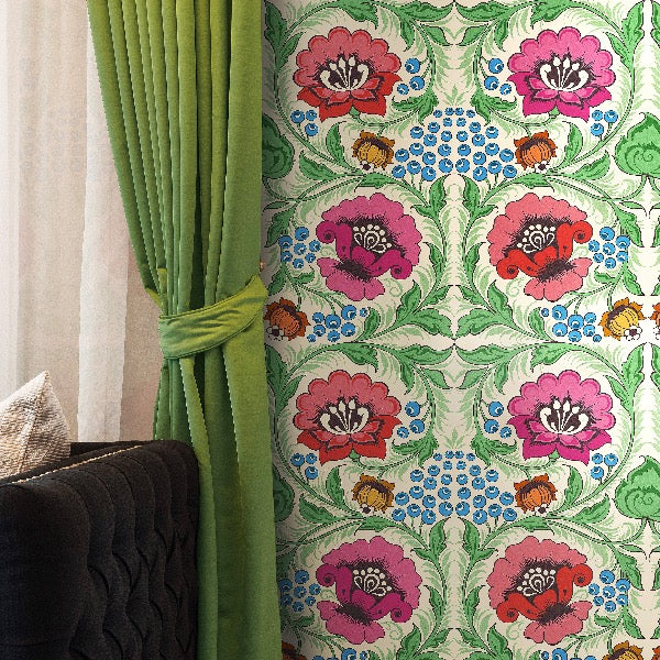 Alice Meadow Wallpaper | Olenka Design | Victory Colours